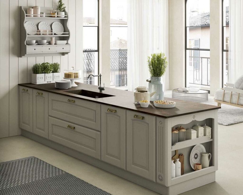 Ante intarsiate e decori in cucina - Cucine MobilTuri: produzione ...